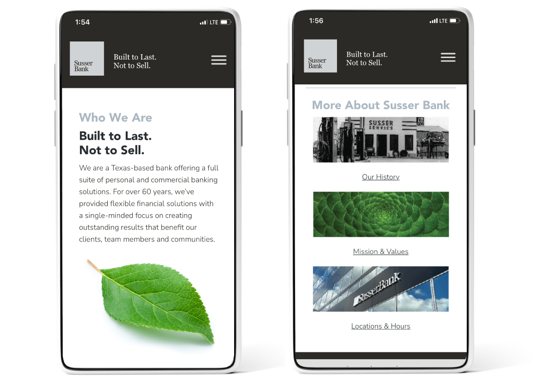 Welcome to Our New Website - Susser Bank